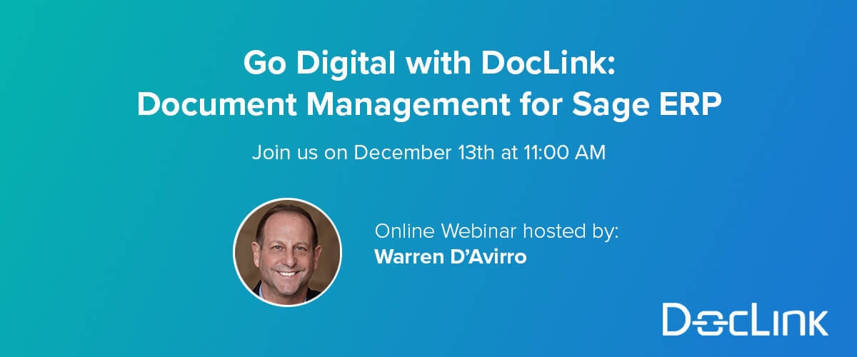 3 Steps to Paperless Efficiency with Sage 100 + DocLink Document Management | BCS ProSoft
